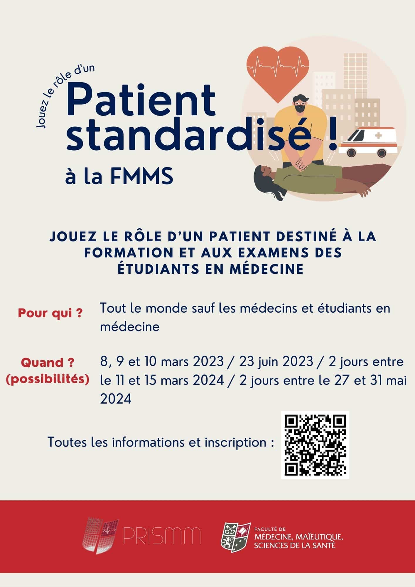 Devenez patient standardisé ! - FMMS